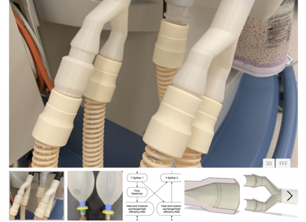 Circuit Splitter and Flow Restriction Devices for Multiple Patient Lung ...